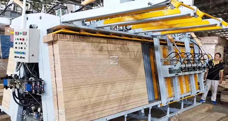 Hydraulic Rotary Composer Wood Clamp Carrier Press Machine