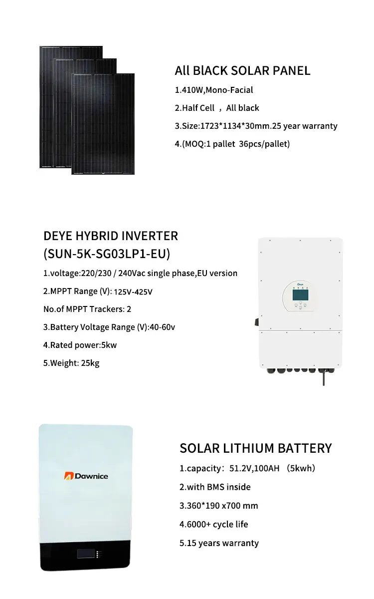 Dawnice Offgrid Complete 3kw 5kw 10kw 15kw 20kw 30kw Hybrid Energy Storage Power System Off Grid ...