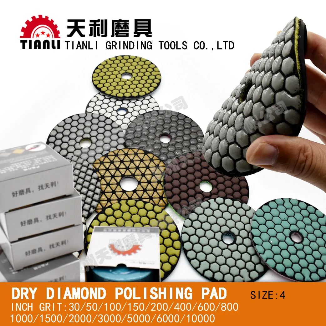 Dry Polishing Stone Pads - Diamond Tools for Grinding