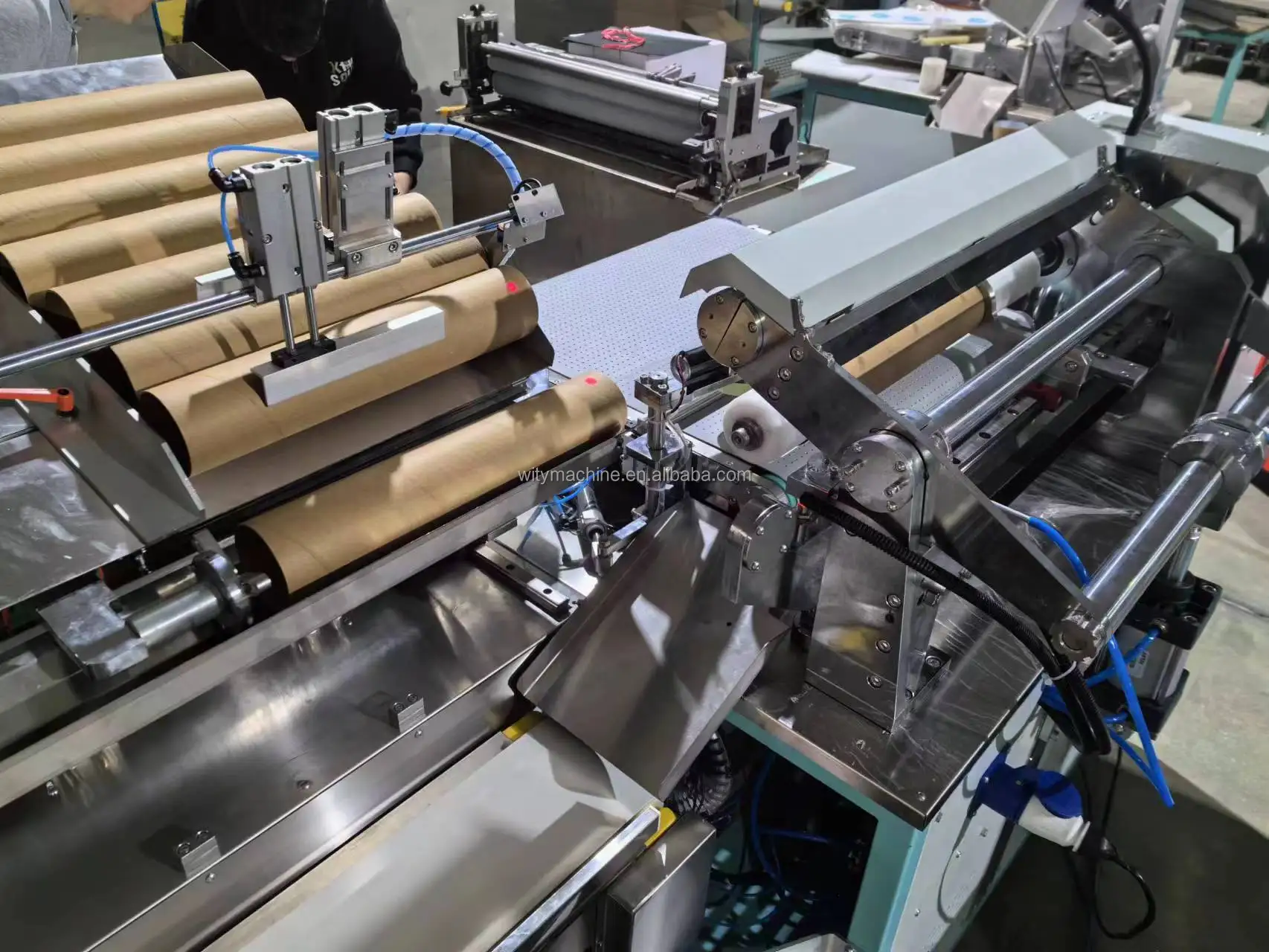 Cold Glue Paper Tube Labeling Machine Water Based Glue Paper Can ...