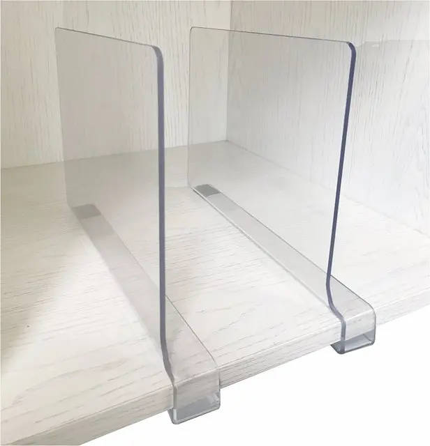 Retail Store PVC Shelf Display Dividers for Goods Display with Hook ...