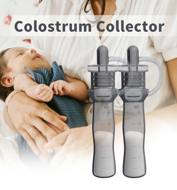 Silicone Colostrum Syringe Breast Milk Collectors Set Breast Milk ...
