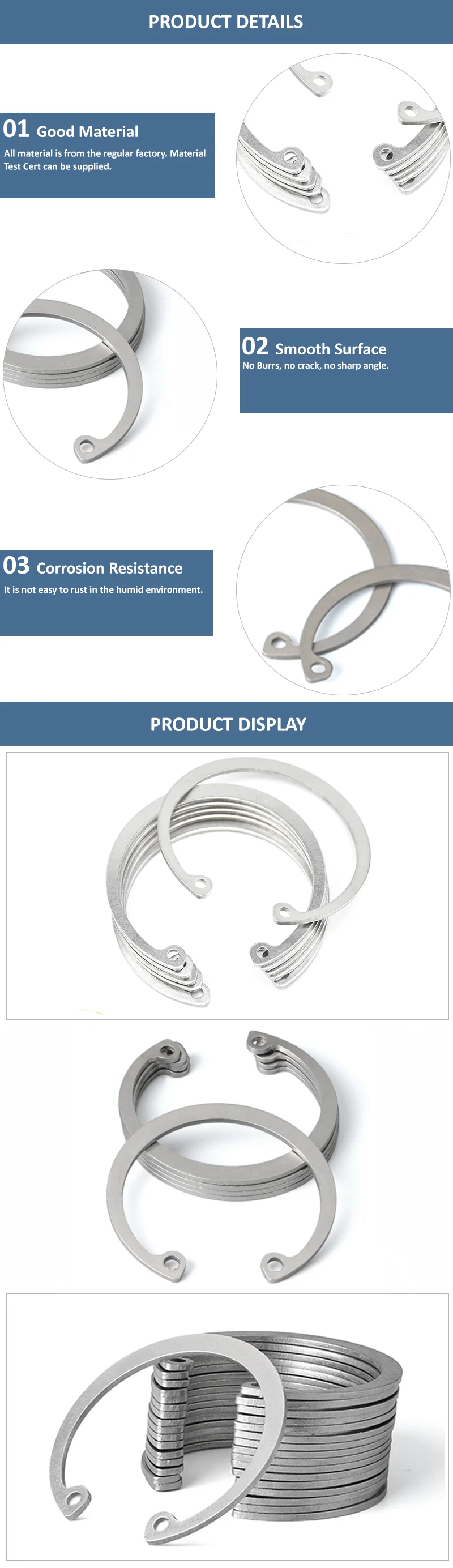 Heavy Duty Internal Inverted Retaining Rings - Spirolox DIN472