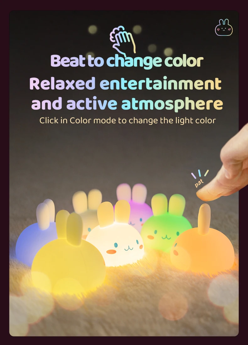 Silicon Lamp Silicone Light Sensor Led Night Lights New Modern Led ...