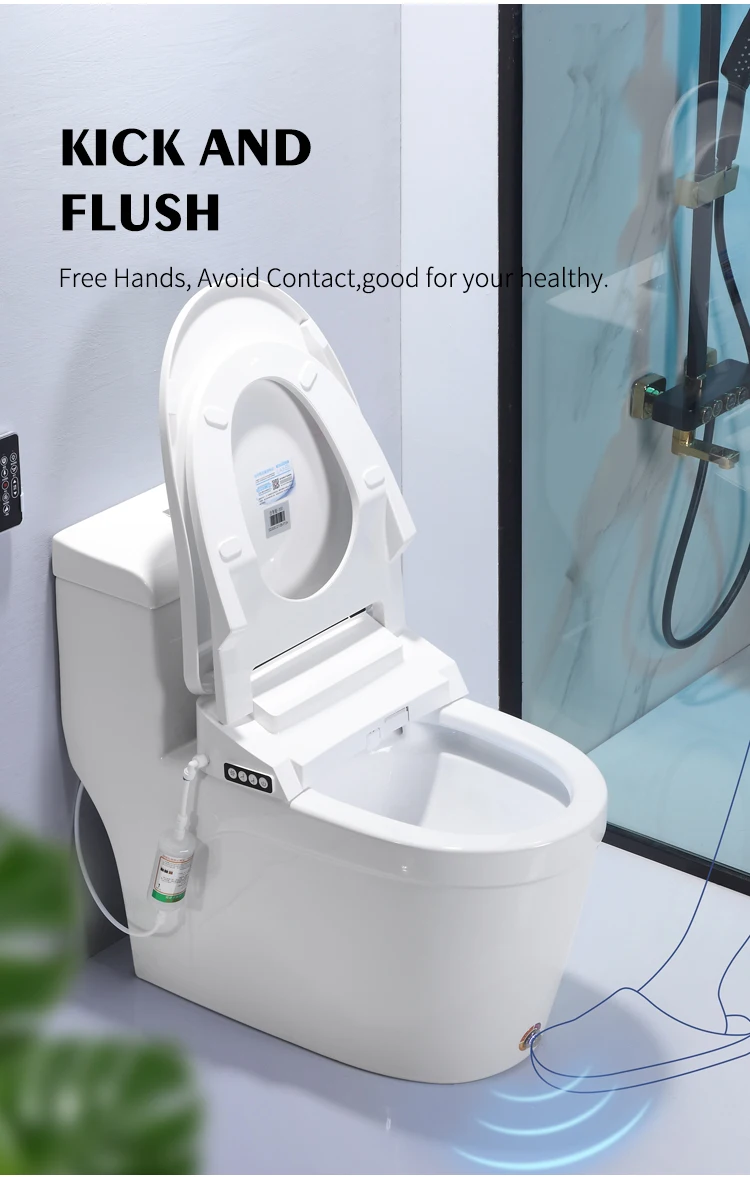 Smart Toilet with Self-Clean, Heated, and Remote Control