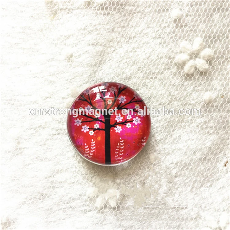 Customized Decorative Crystal Glass Magnets for Promotions
