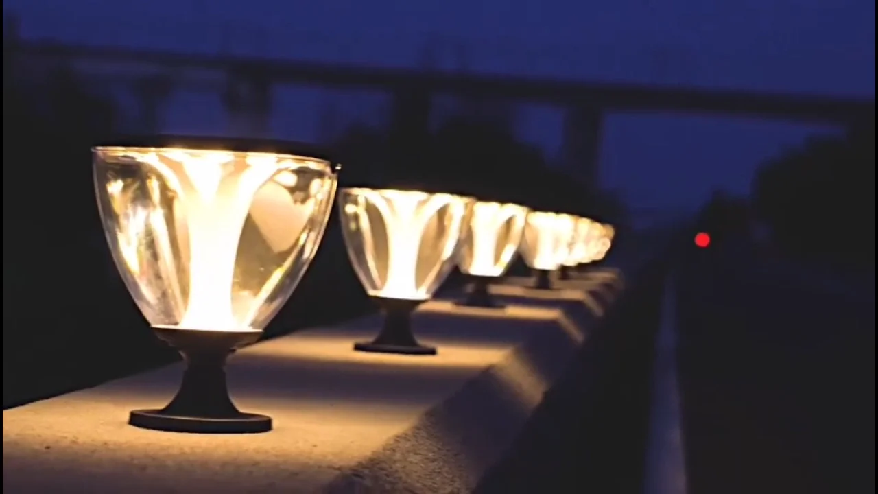 Outdoor Ip65 Fence Yard Stigma Lawn Wall Sun Powered Solar Led Garden ...