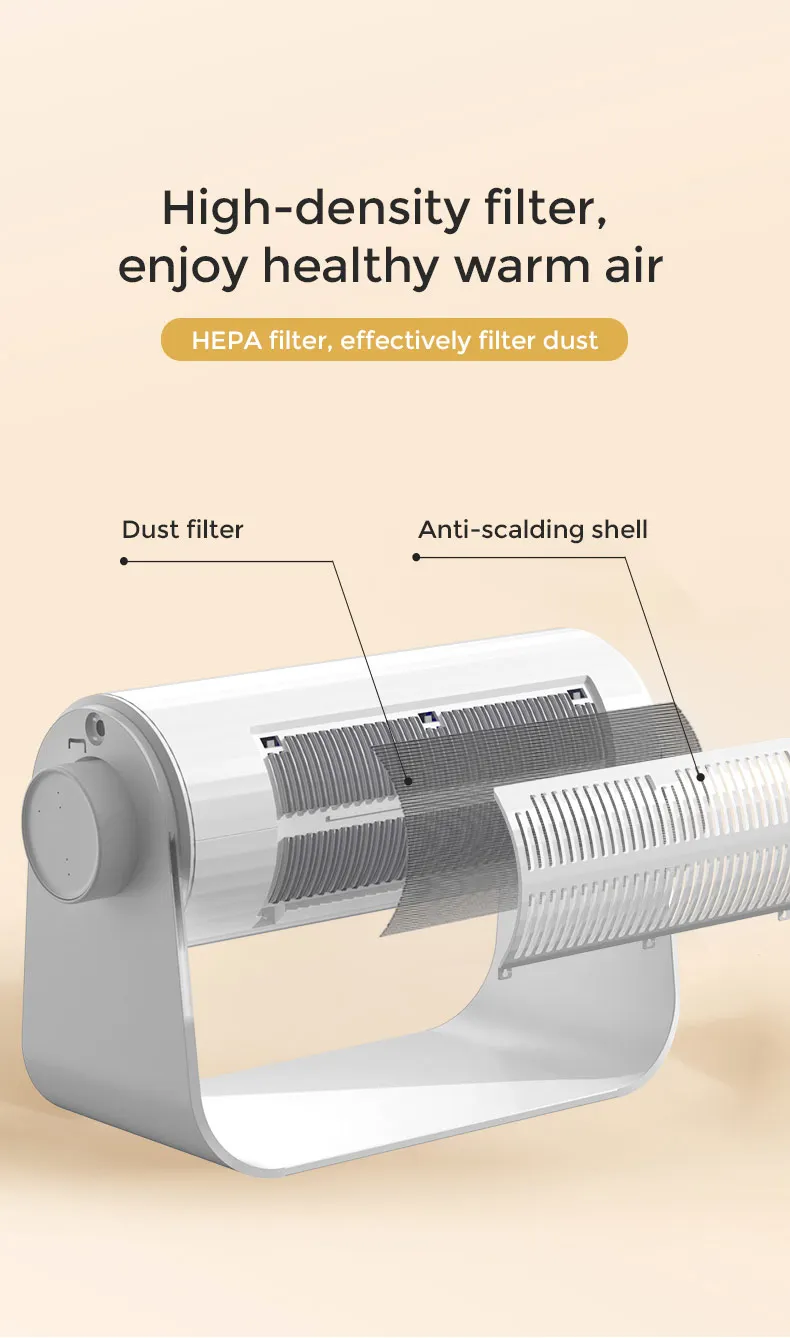 Portable Room Mini Indoor Blower Halogen Personal Air Small Safety Fan ...