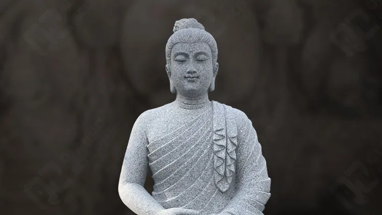 Modern Garden Temple Decoration Large Stone Buddha Statue Hand-carved ...