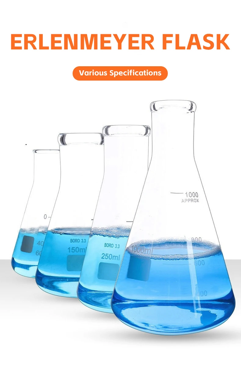 Bbsp Glass Erlenmeyer Flask With Joint Graduated Borosilicate Glass ...