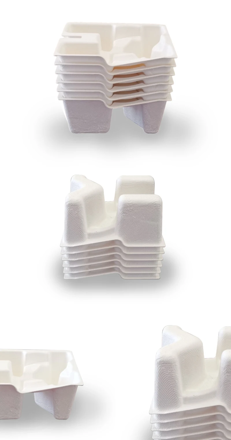 Wholesale High Density Sugarcane Pulp Environmental Molded Pulp Tray ...