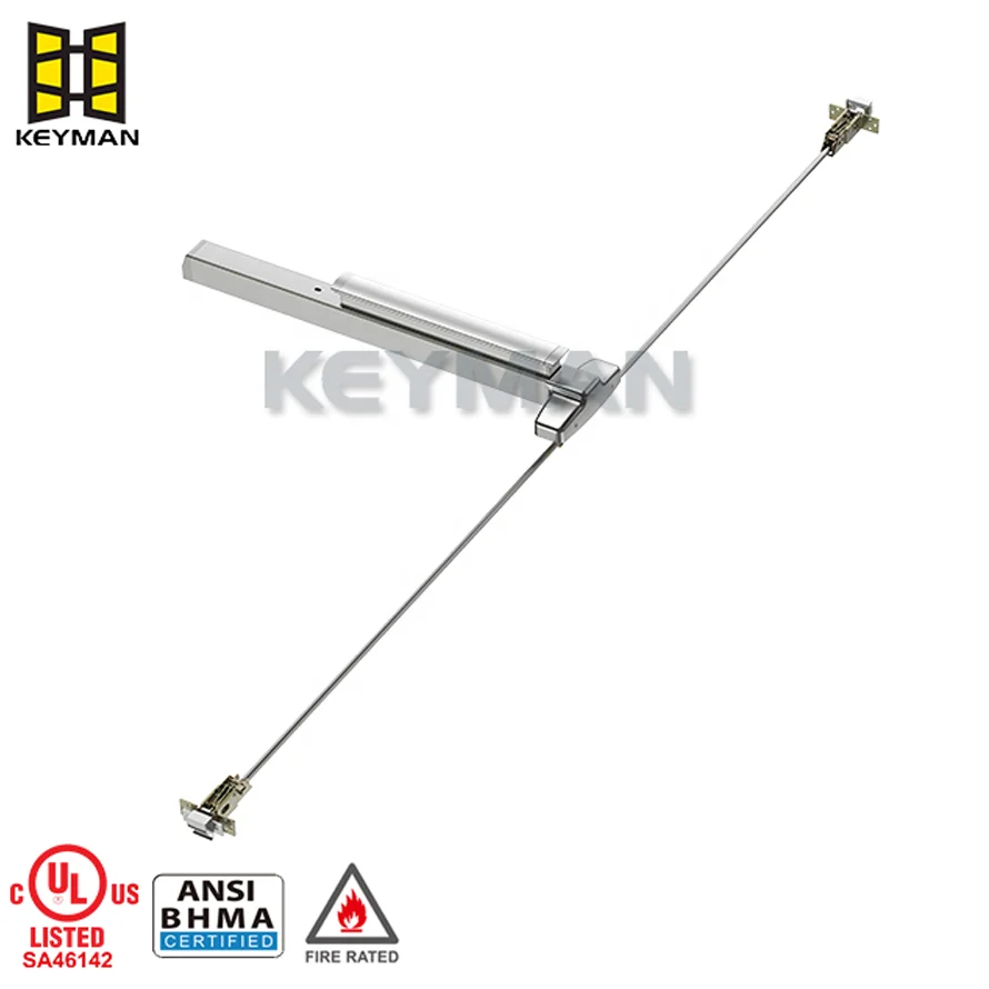 KEYMAN Fire Rated Two Point Locking double emergency escape door push ...