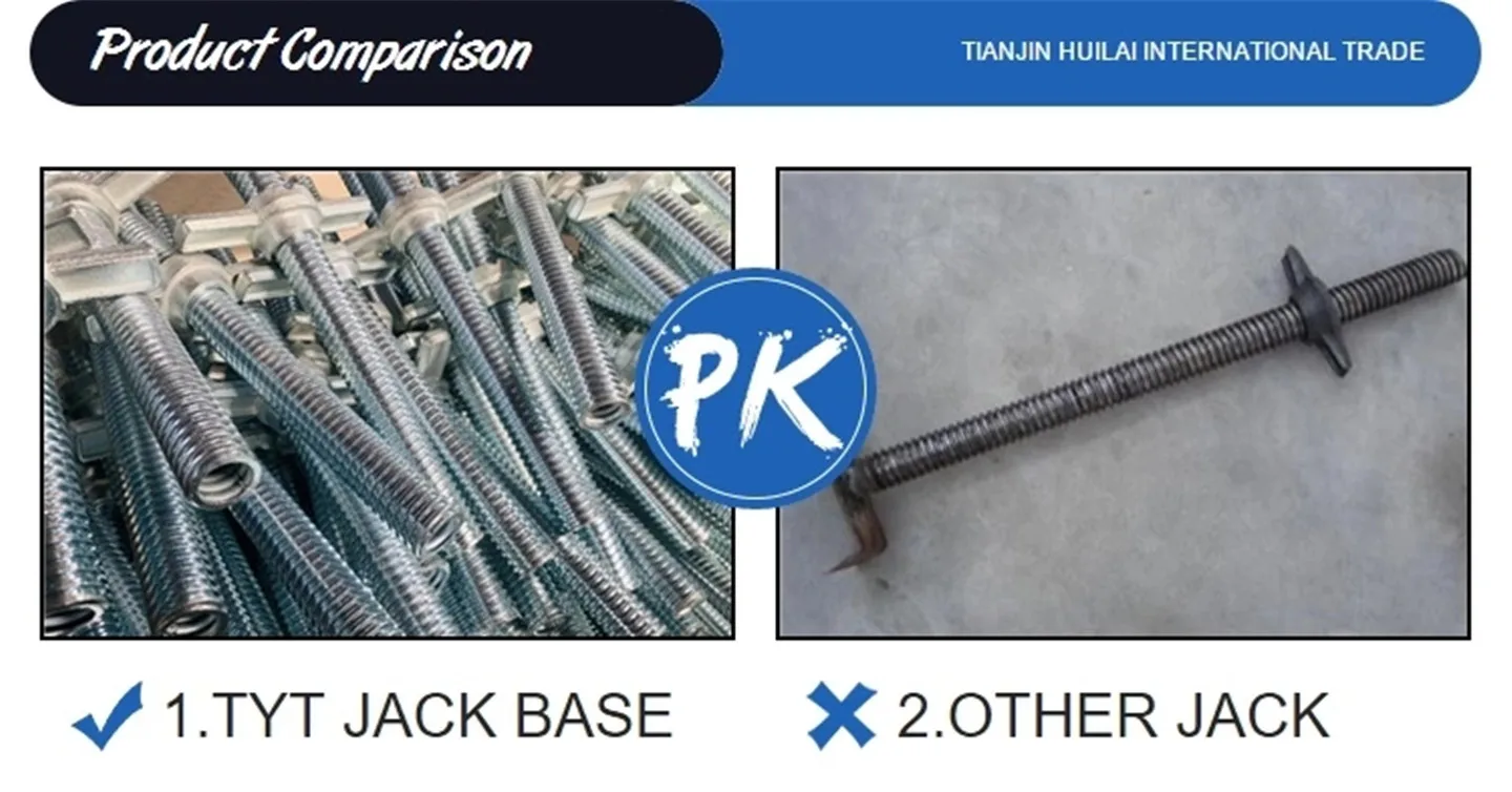 Scaffolding Jack Base Accessories Shoring Solid Screw Jack Galvanized ...