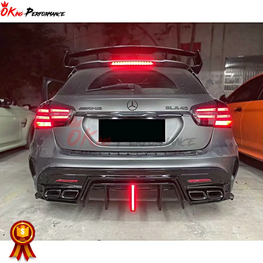 Carbon Fiber Rear Diffuser For Mercedes Benz Gla45 Amg X156 Gla Class ...