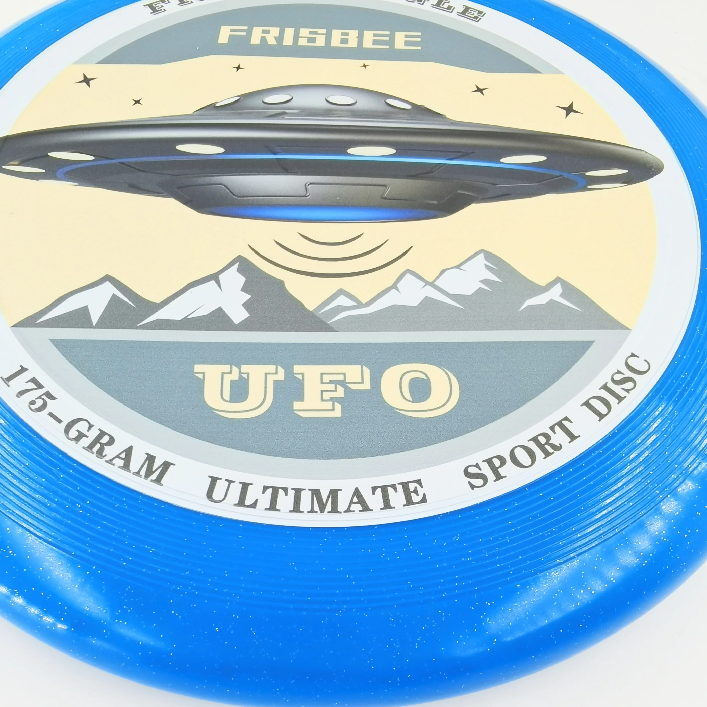 Outdoor Team Competition Ultimate Flying Disc 175g Flyer Saucer Glitter Pe Soft Sports Frisbeed ...