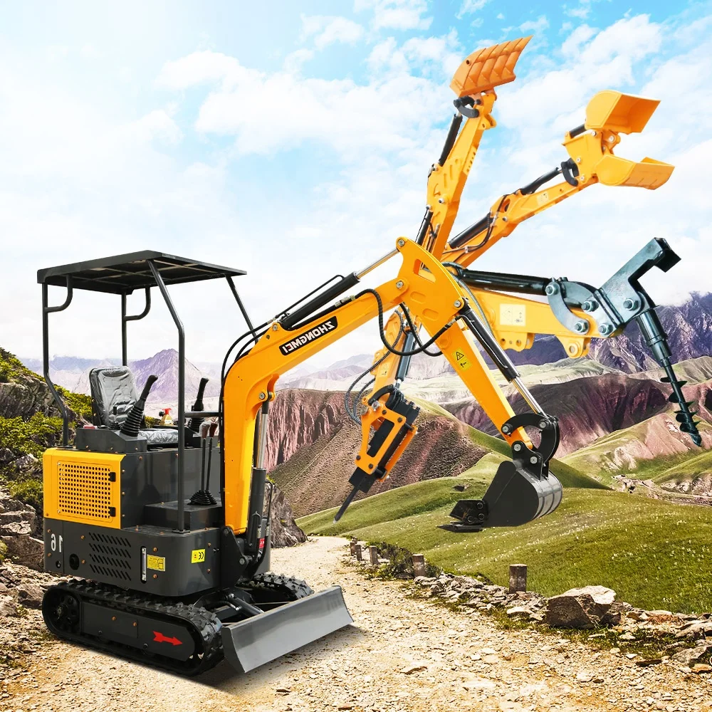 Agricultural Hook Machine Micro Excavator Crawler Digger Road Machinery ...