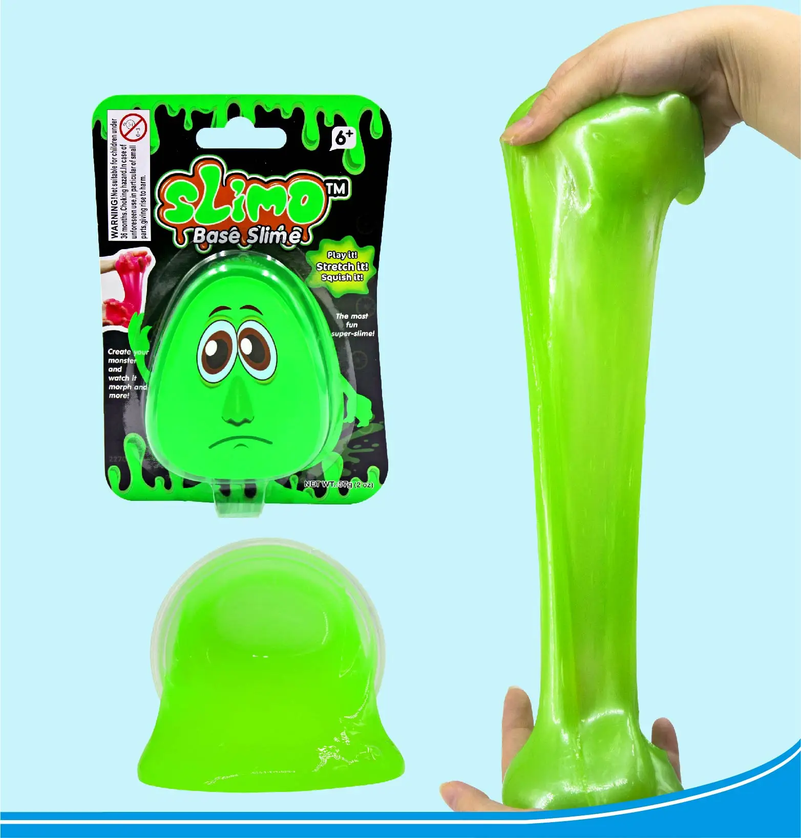 SISLAND Green Ice Cream Playdough Slime Toys Set Non-toxic Glue ...
