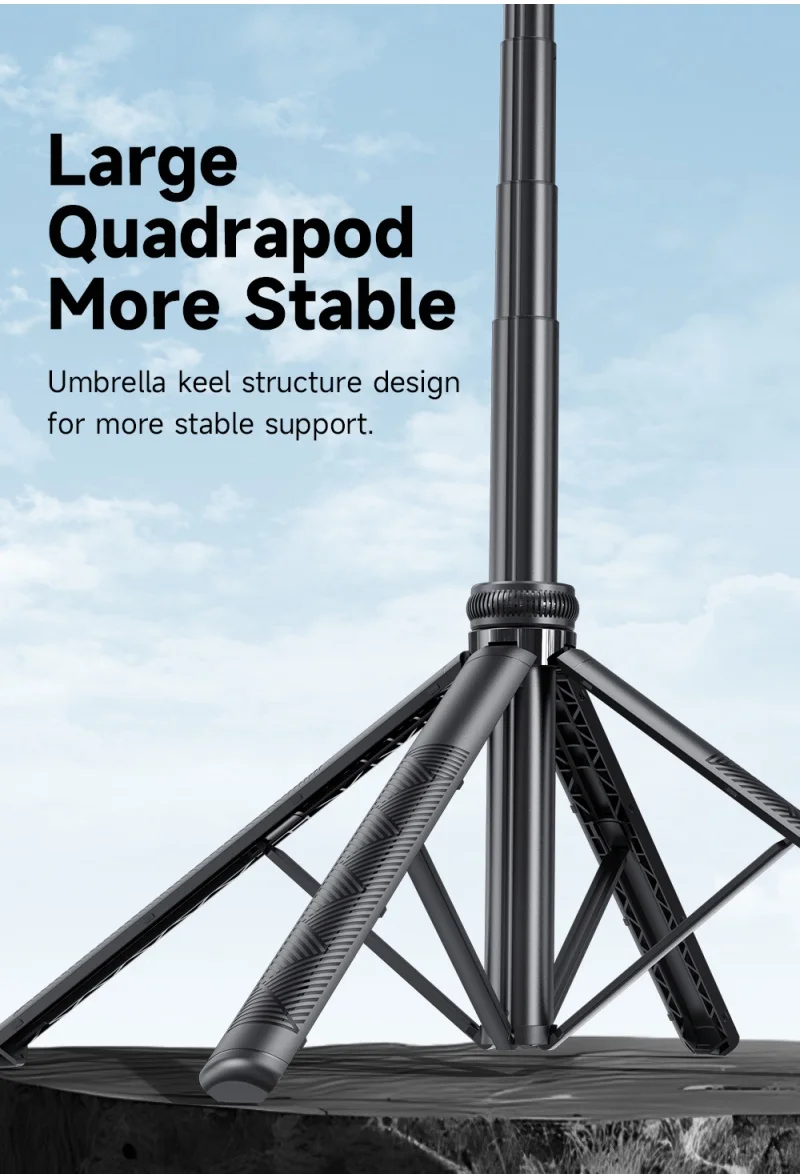 Professional 4-Leg Tripod with Wireless Remote Aluminum Alloy Selfie ...