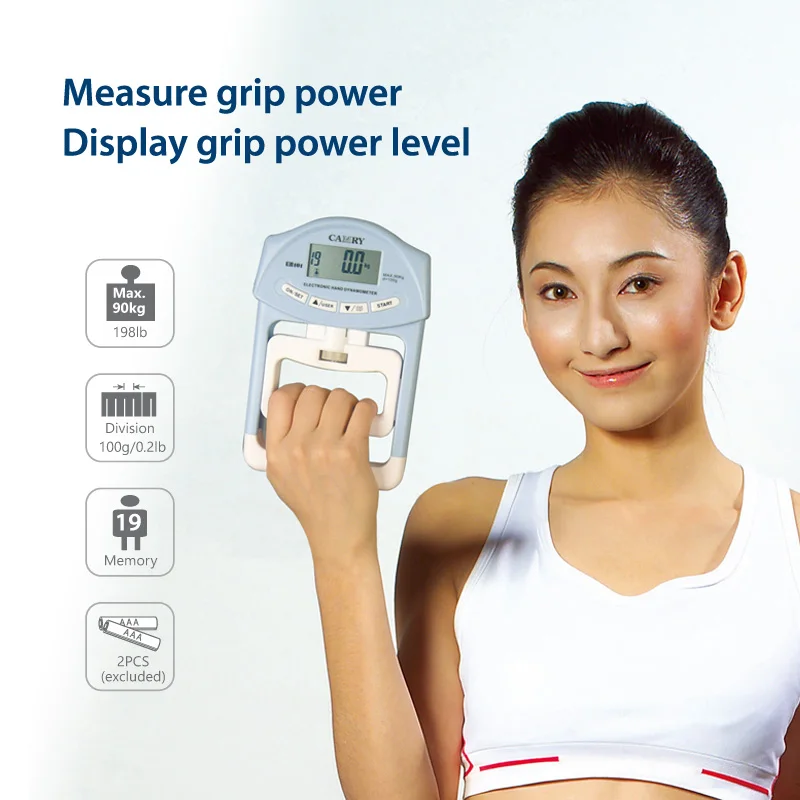 Exercise Finger Trainer Gripper Measurement Hand Dynamometer Electronic ...