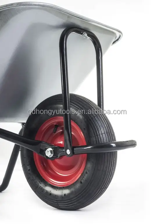 Heavy Duty Wheelbarrow - 100L Galvanized Steel Garden Tool