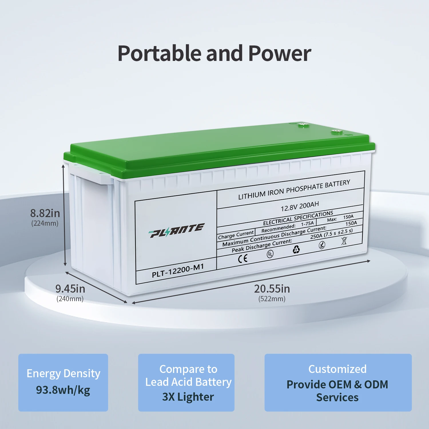 Plante Lithium Lifepo4 Cylindrical Cell Lithium Ion Batteries 12v 200ah ...