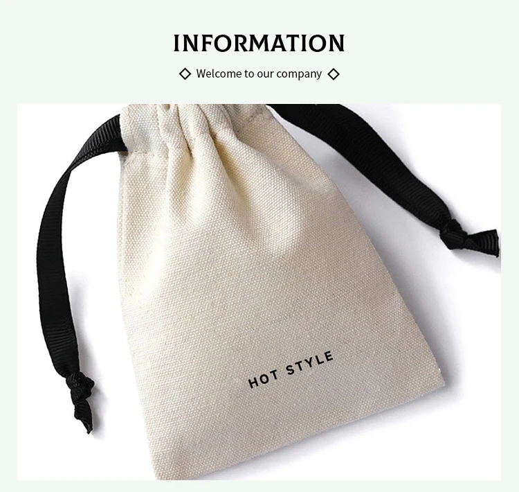 Custom Canvas Drawstring Bags - Perfect for Gift Packaging