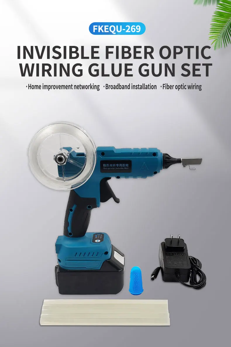Invisible Fiber Optic Wiring Glue Gun Kit - Ideal Optical Fiber Tool ...