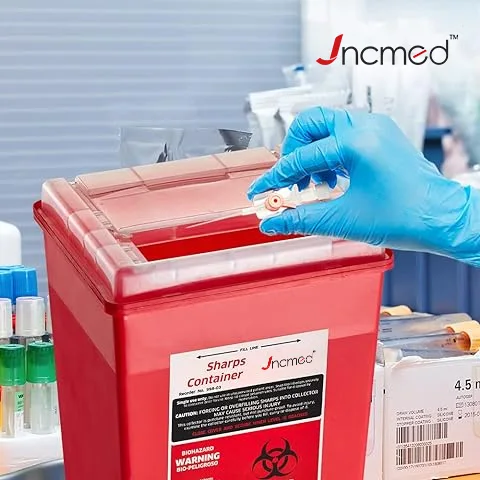 Wholesale 0.1 Quart Disposable Sharps Container Plastic for Medical ...