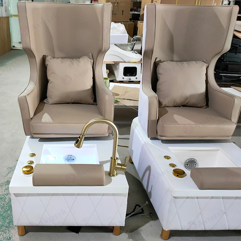 Modern Foot Salon Furniture - Pink Pedicure Chairs