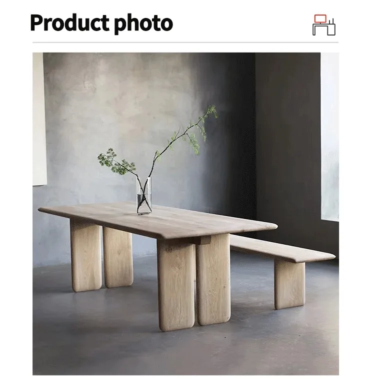 Nordic Rectangle Shaped Dining Table - Modern & Stylish