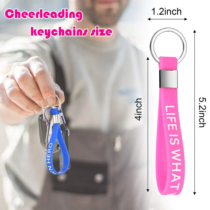 Silicone Key Chain Wristband Silicone Bracelet Custom Logo Metal Pvc ...