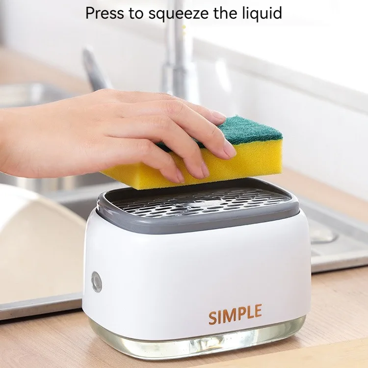 Sesame Kitchen Wall Mounted Detergent Dispenser Press Type Detergent ...