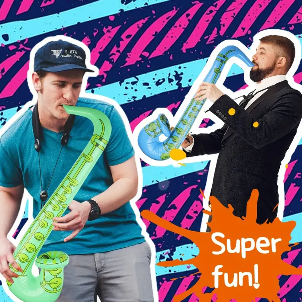 70cm Waterproof Durable 0.15mm PVC Inflatable Saxophone | Wholesale ...