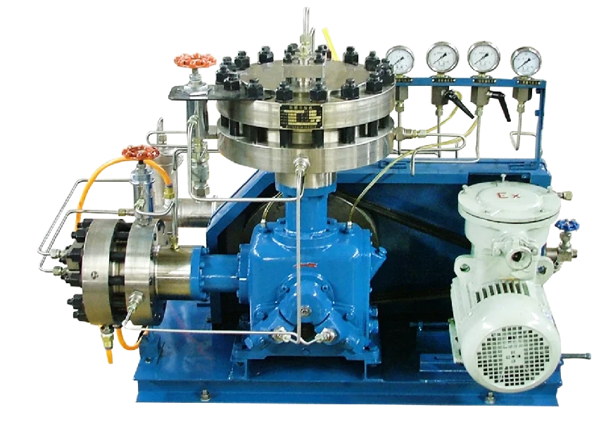 Hydrogen Nitrogen Helium 20 Mpa 40Mpa Diaphragm Compressor for ...
