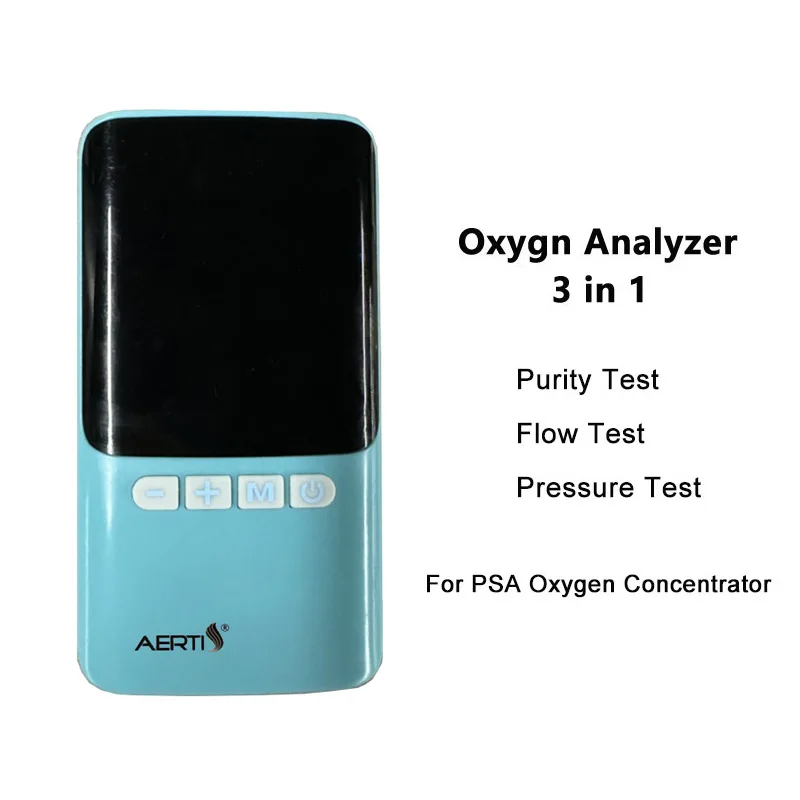 3 In 1 Portable Oxygen Analyser Analyzer Test Pressure Flow Oxygen ...