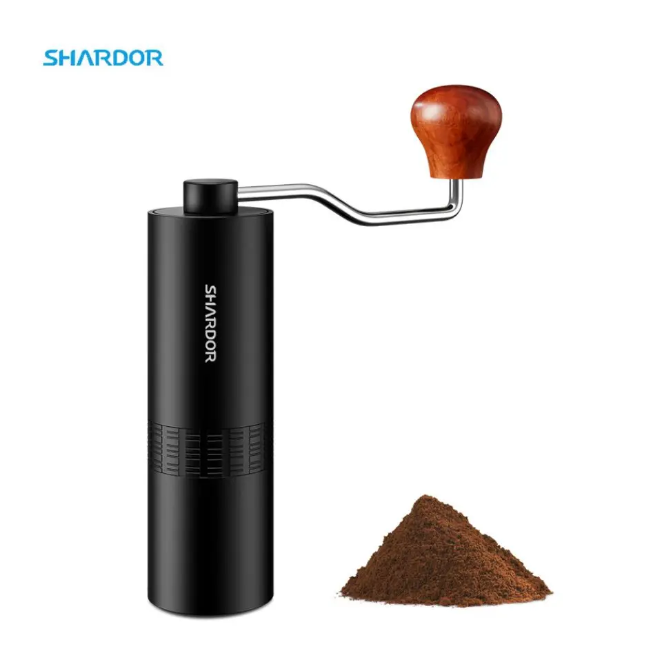Stainless Steel Conical Burr Hand Coffee Bean Mill with Adjustable ...