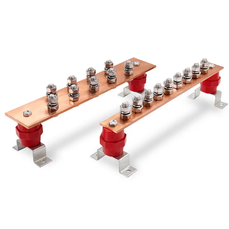 Custom Equipotential Earth Grounding Solid Copper Busbar