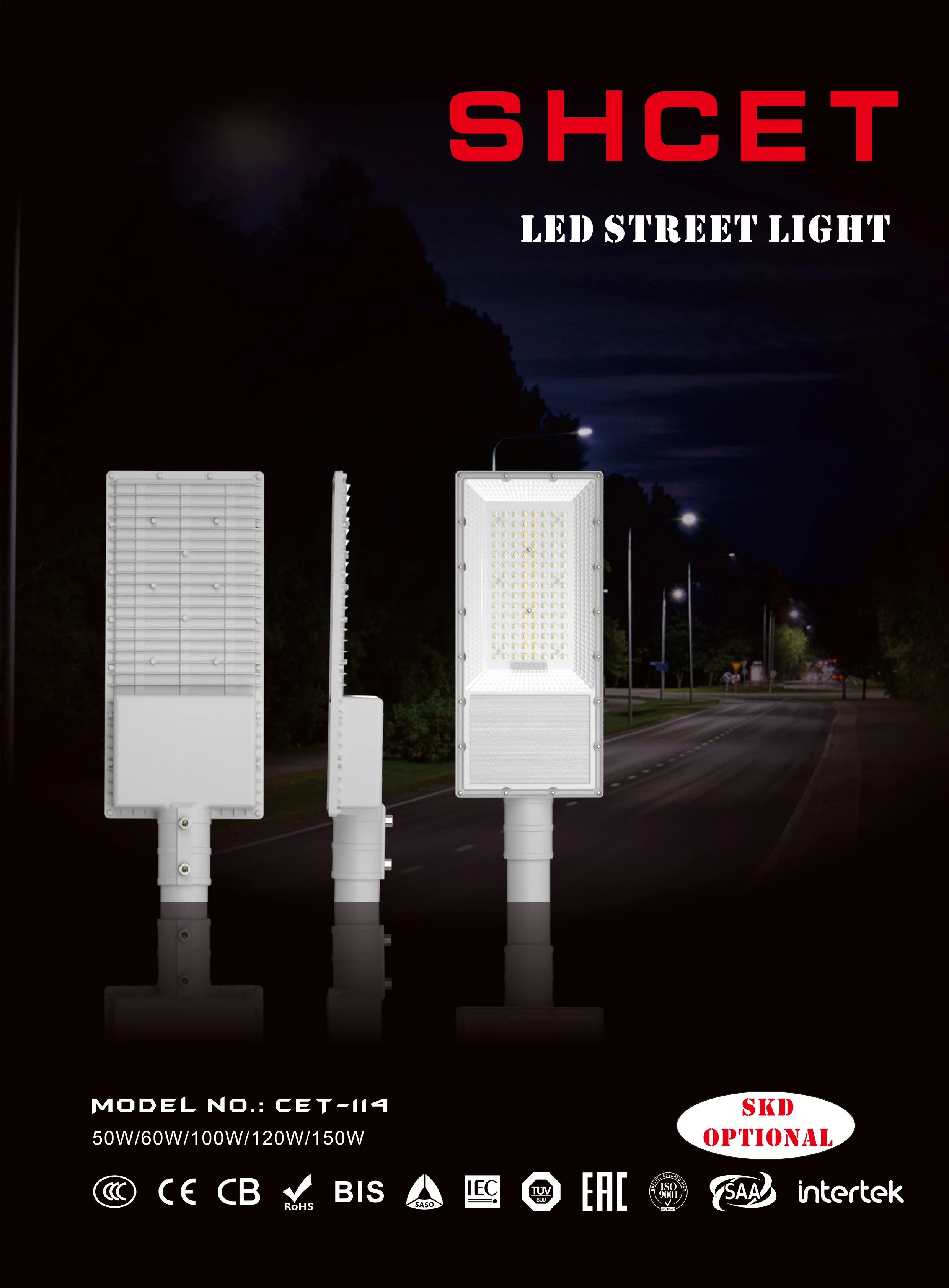 Cet-114 2022 New Design 200w 250w 300w 350w 400w Smd Streetlight ...