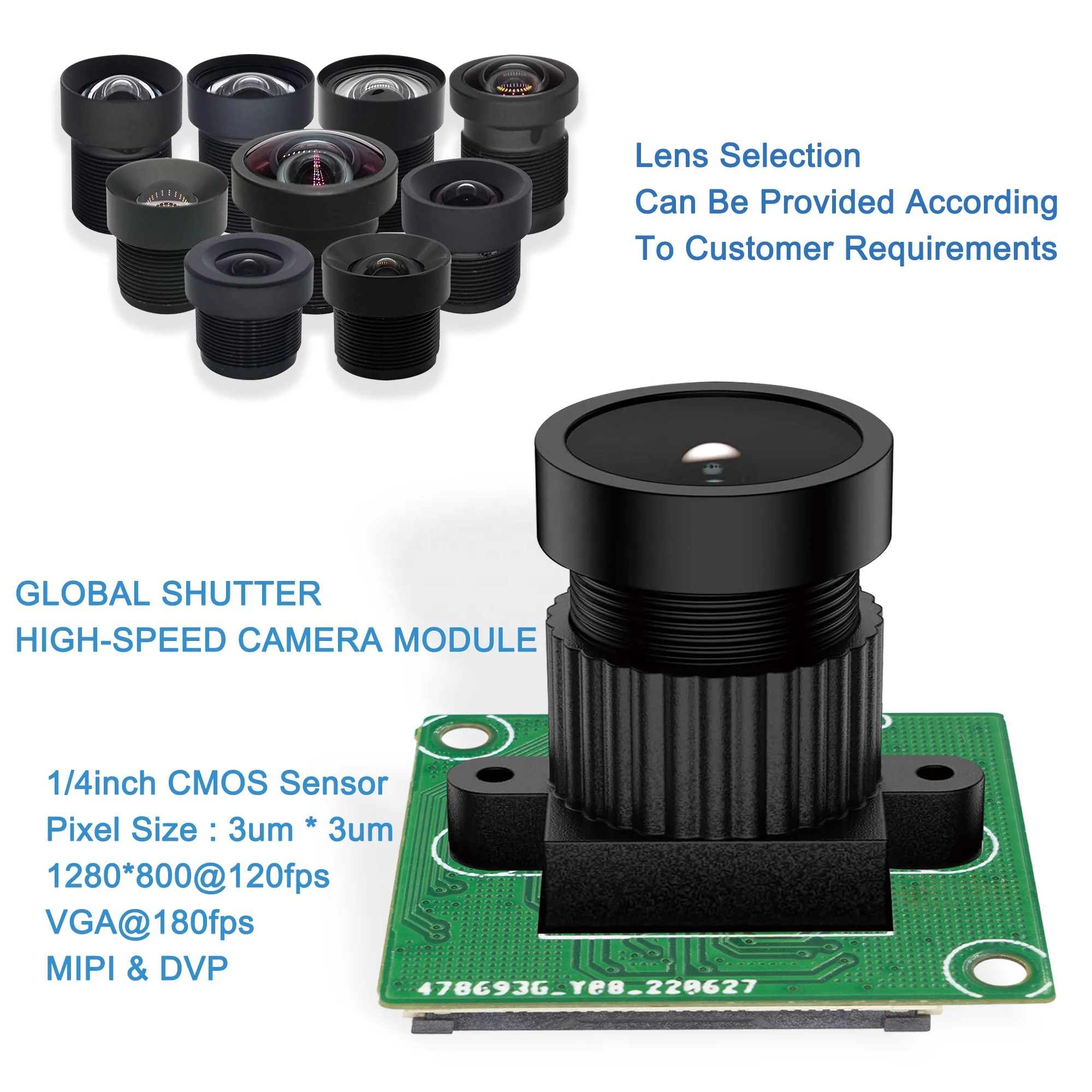 Global Shutter Uav Camera Module 1mp Ov9281 Mipi Camera Mono Global ...