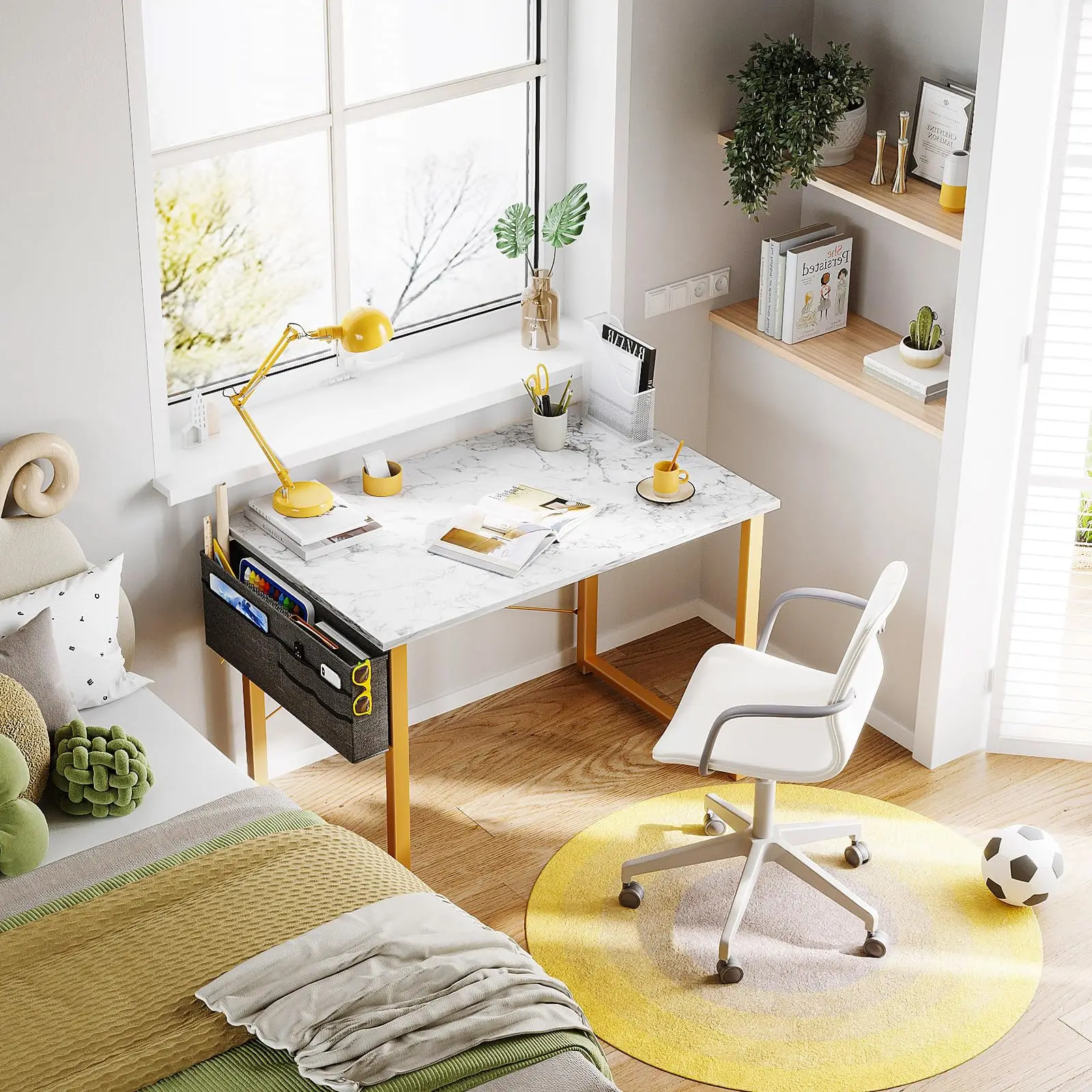 Small Computer Desk Study Table For Small Spaces Home Office Student ...