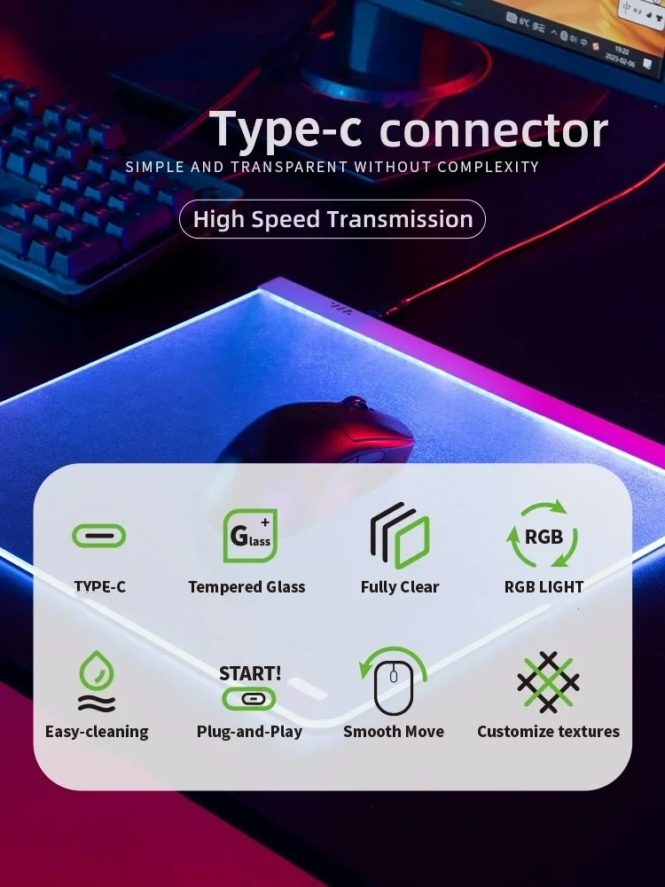 Custom Screen Printing Pattern RGB Dazzle Tempered Glass