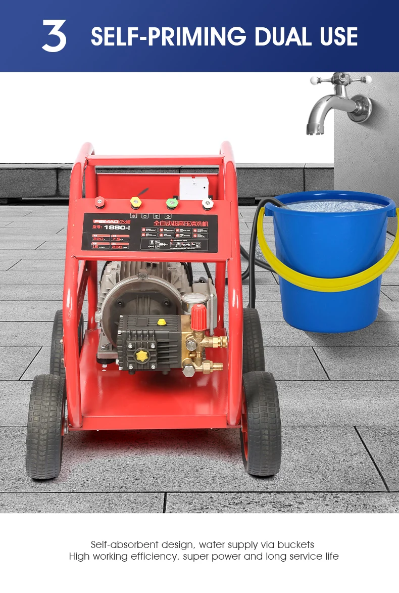 7.5kw 250bar High Pressure Car Washer For Floor Garden Swimming Pool ...
