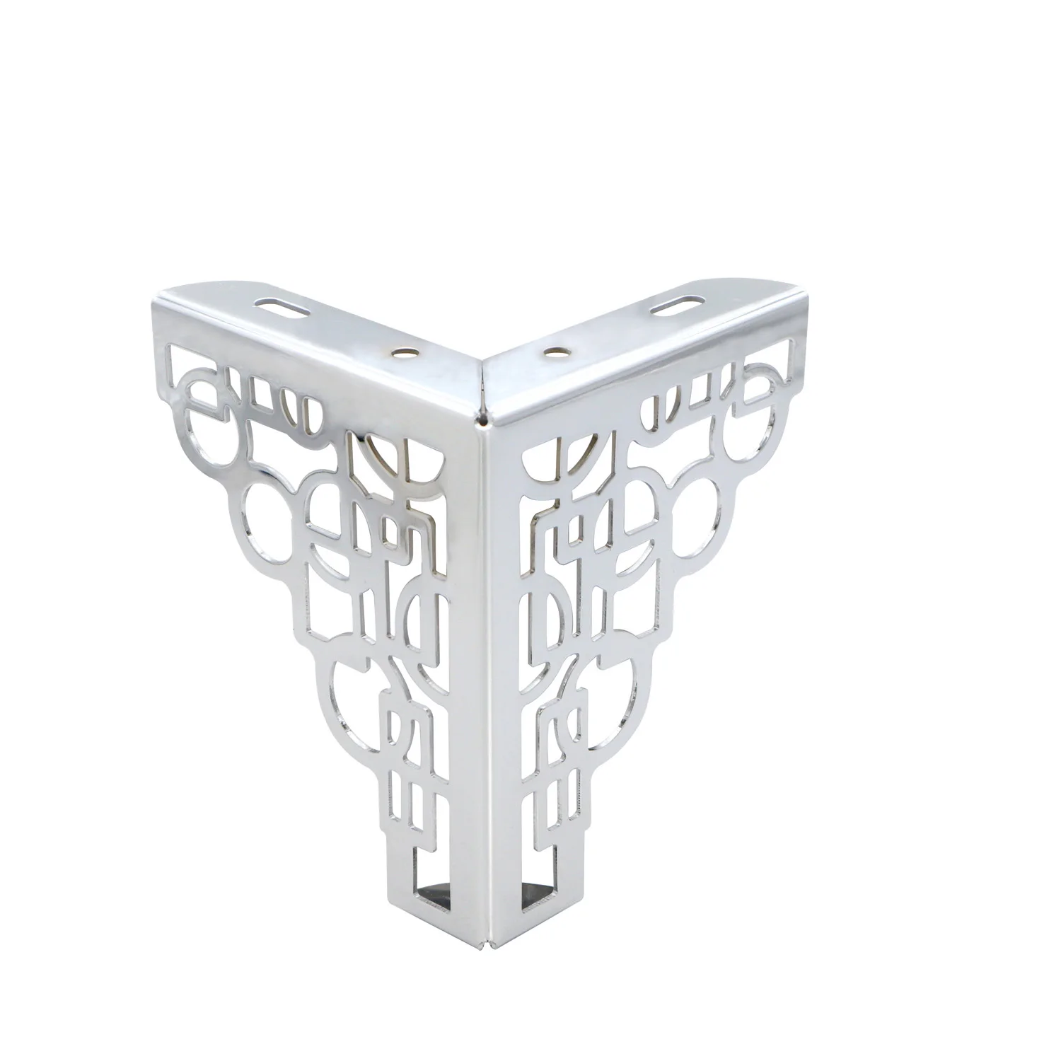 Factory Custom Aluminum Alloy Metal Furniture Cabinet Feet L Shape Foot ...