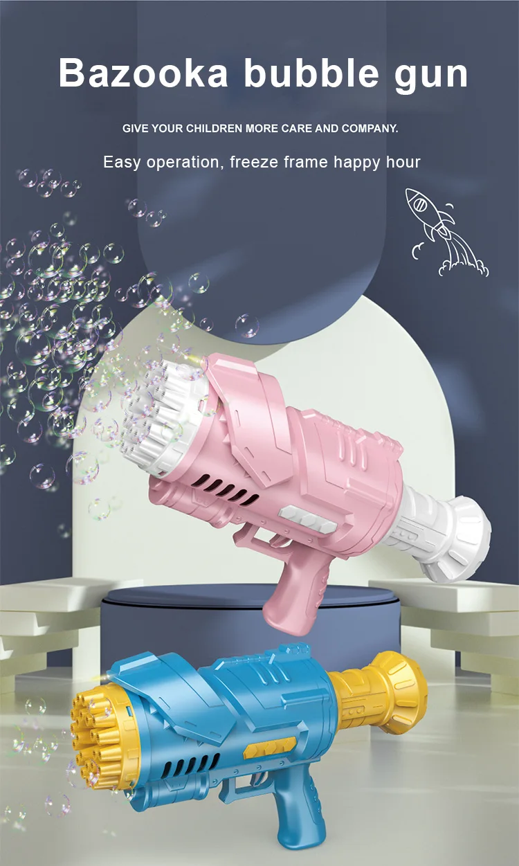 Akia Bazooka Structures Toys Rocket Bubble Machine With Batterie ...