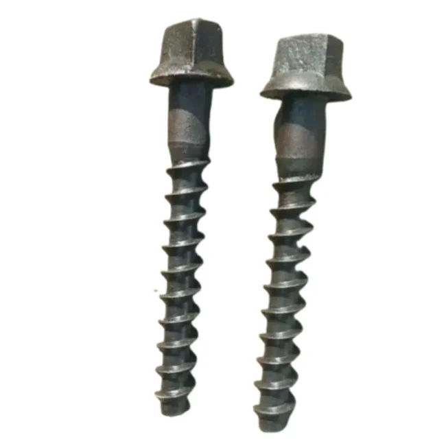 250mm Railroad rail plate Fastener Railway Sleeper Wafer Head Self ...