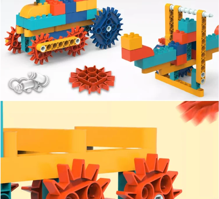 Variety Science Educational Stem Robot Electric Gear Engineering Set ...