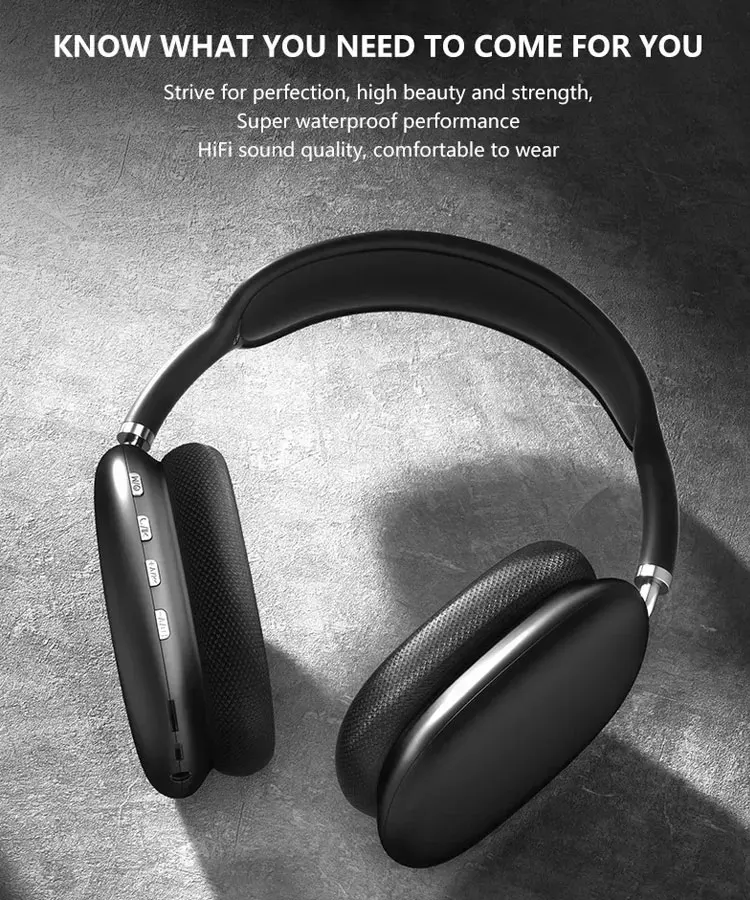 P9 Pro Max Wireless Bt Headphones Promax Noise Canceling Casque Sans ...