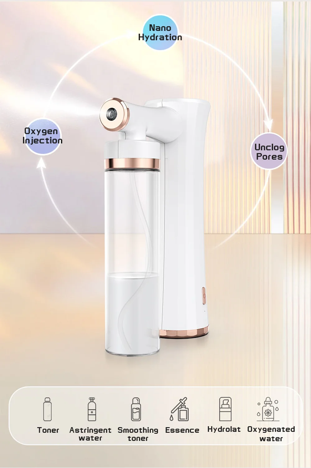Oxygen Infusion Device - Rejuvenate Skin with Ultrafine Spray