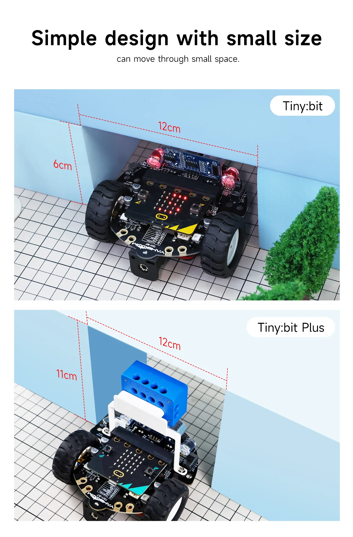 Yahboom Tinybit Plus Educational Robot Car with Alligator Clip ...