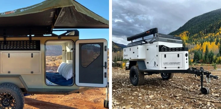 Professional Offroad Trailer 4x4 - Aluminum Teardrop Camper